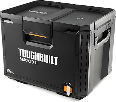 ToughBuilt StackTech XL Tool box Organizer with Lock and Removable Tray ...