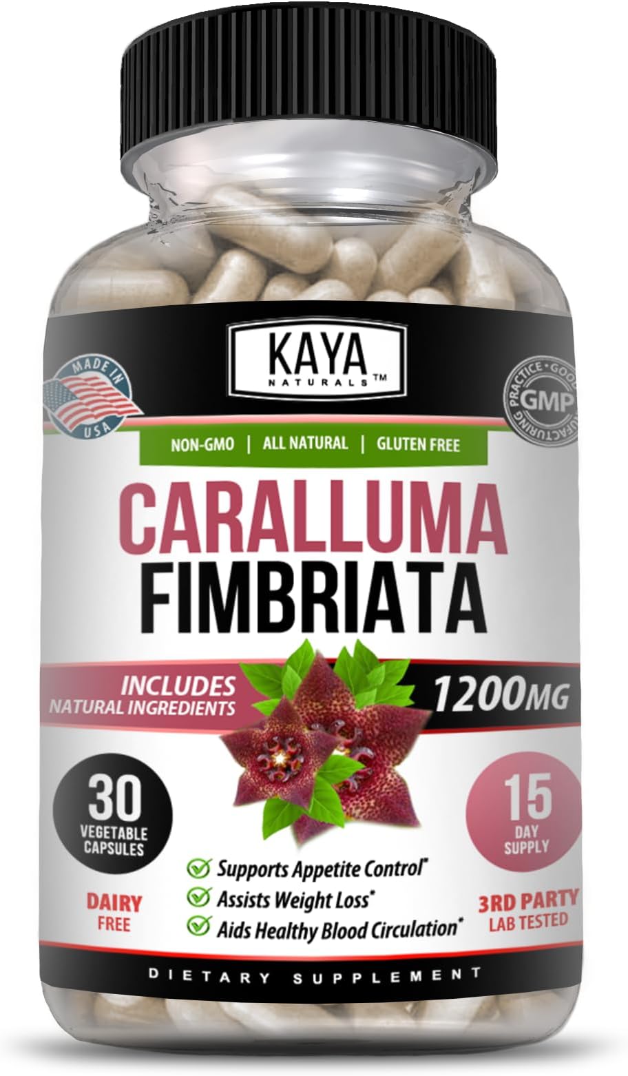 Amazon.com: Kaya Naturals - Caralluma Fimbriata 1200mg High Potency ...