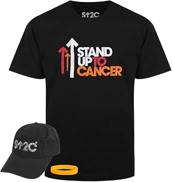 Amazon.com: Stand Up To Cancer SU2C Full Logo Men's Black T-Shirt ...