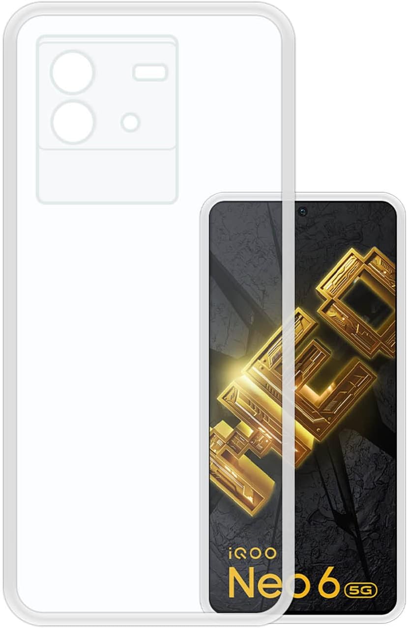 VIDO Transparent Back Case Cover for iQOO Neo 6 5G (Soft & Flexible ...