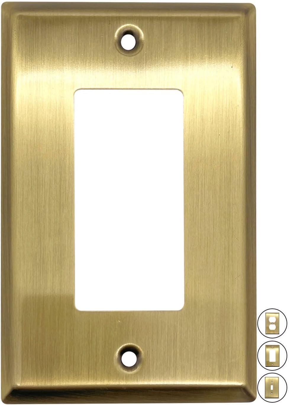 Rio Salto MID-SIZE Antique Gold Metal Gold Light Switch Wall Plate or ...