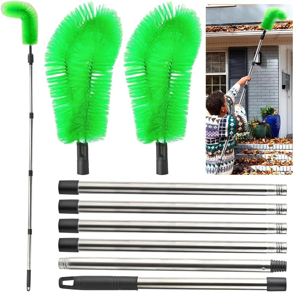 NAVESO Gutter Cleaning Tools, Telescopic Gutter Cleaner, 250cm Long ...