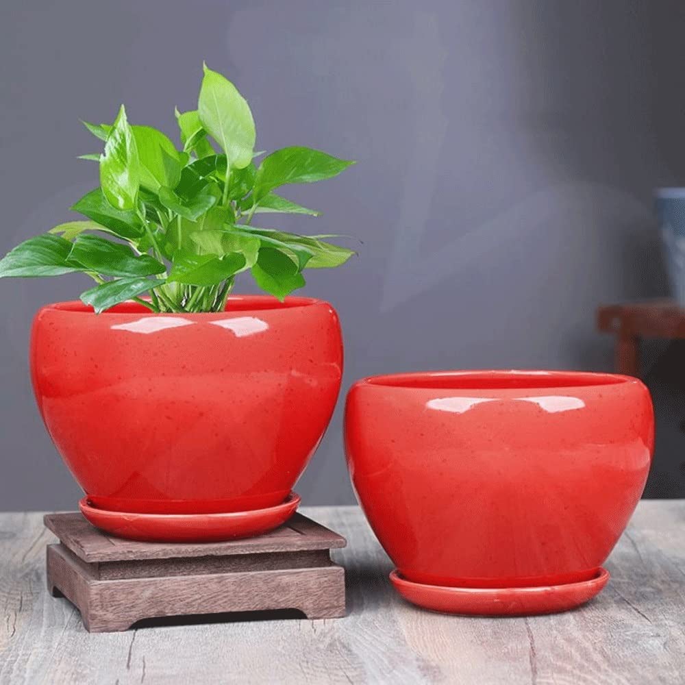 Images Red Ceramic Planting Pots Simplicity Red Ceramic Flower Pots,