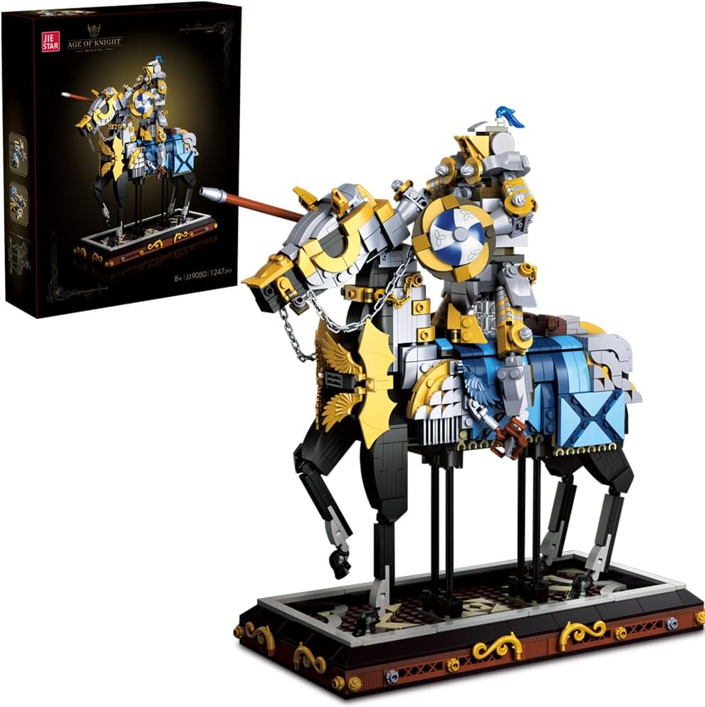 MISINI M6206 Mittelalterlicher Ritter Block Set, 1247 PCS Schloss Serie ...