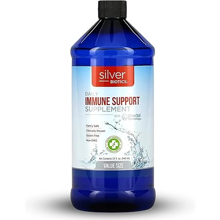 Amazon.com: Colloidal Silver Liquid Solution - 16 oz in Glass Bottle by ...