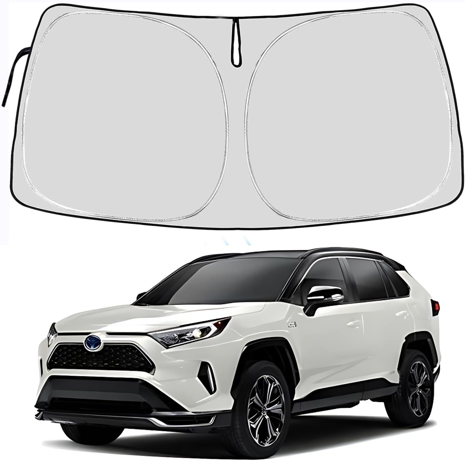 Amazon.com: Front Windshield Sun Shade Car Window Sunshade Custom Fit ...