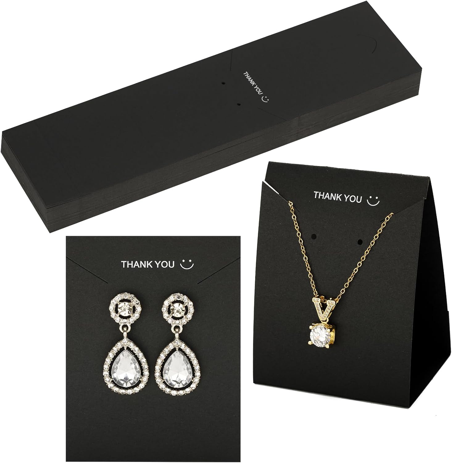 joycraft Standing Jewelry Display Cards - 50PCS Standing Earring ...