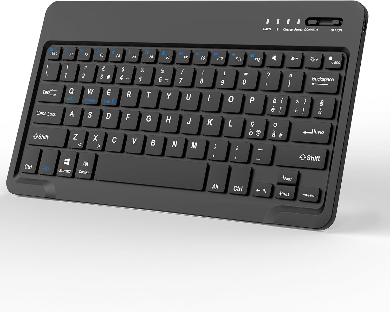 FOGARI Italiano bärbart Bluetooth-tangentbord, mini tangentbord för ...