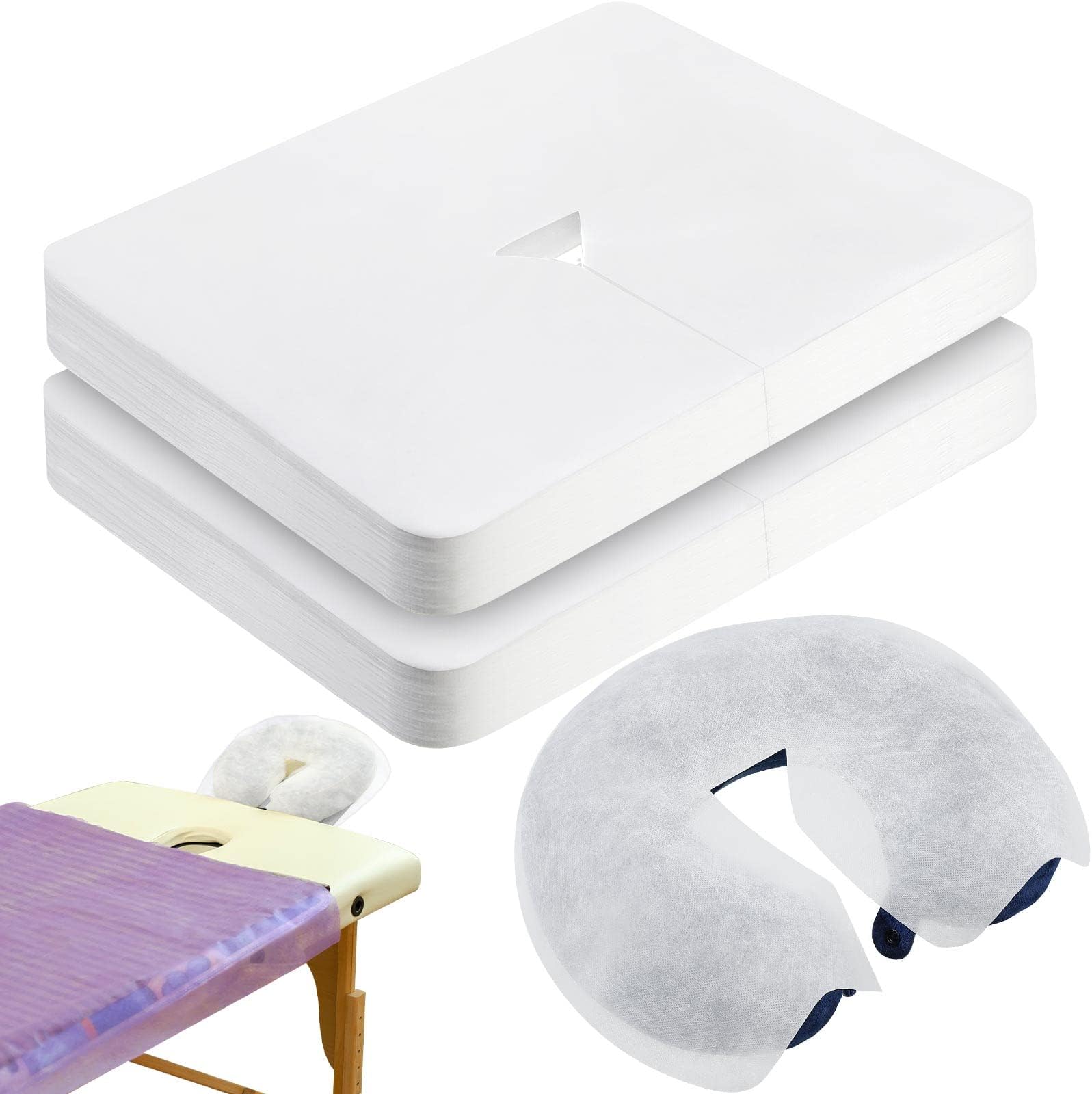 Amazon.com : LIFESOFT Disposable Headrest Covers Fitted Non-Sticking ...