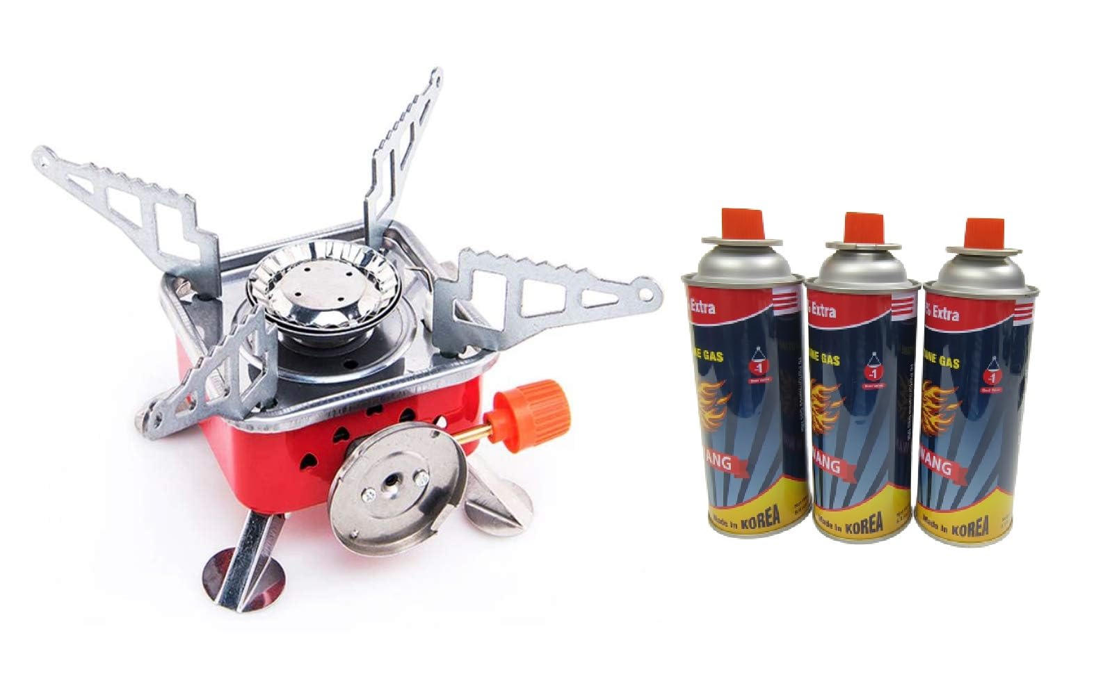 Ship Portable Butane Gas Burner/Stove For Camping With 3 Pc Butane Can ...