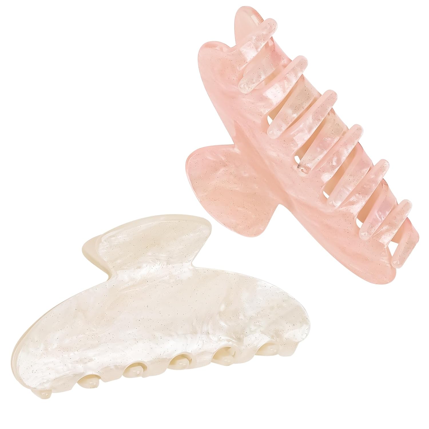 Amazon.com : ACO-UINT 2 Pack Hair Claw Clips for Women Acrylic Claw ...