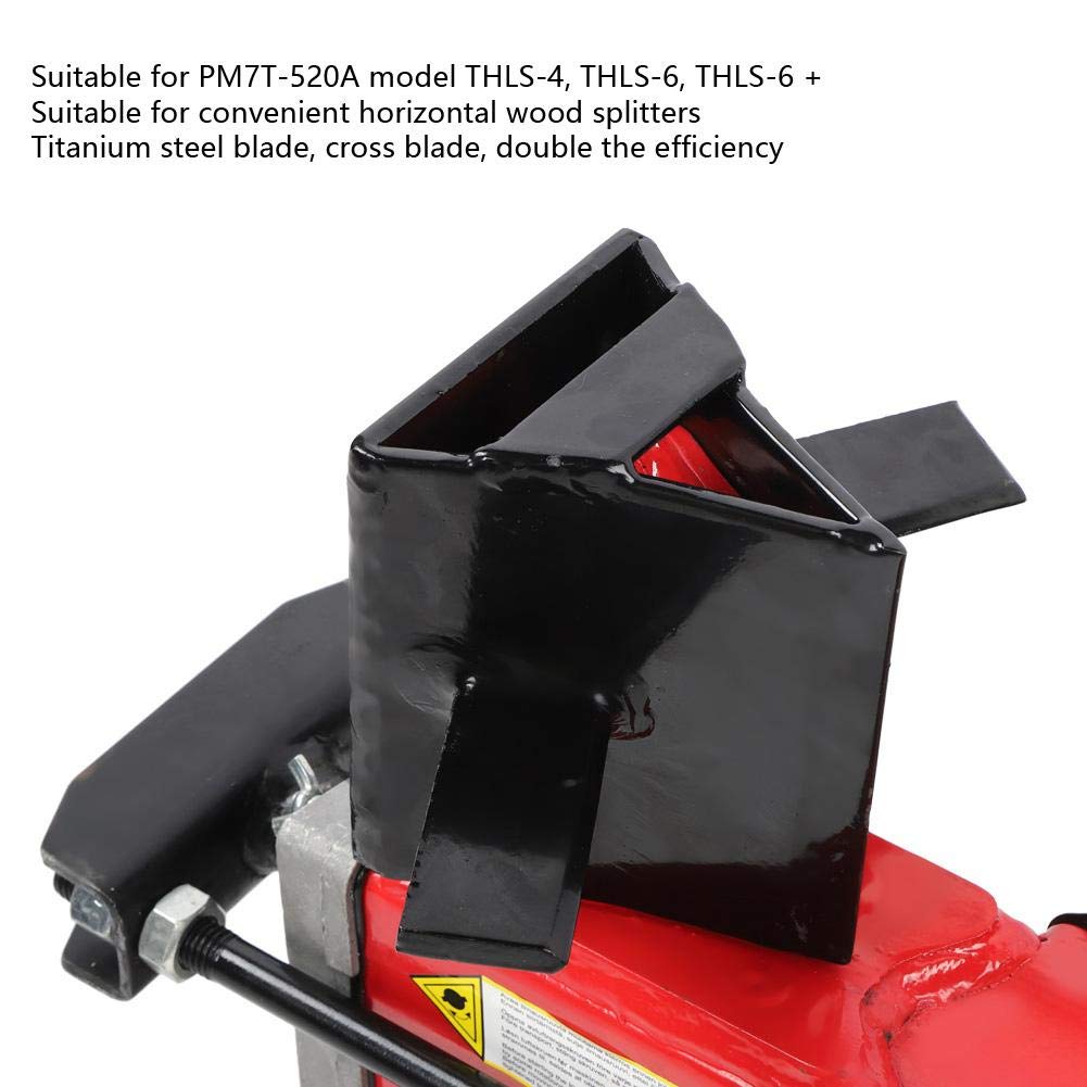 TOPINCN Wood Splitter Cutter Head, Titanium Steel Electric Hydraulic ...