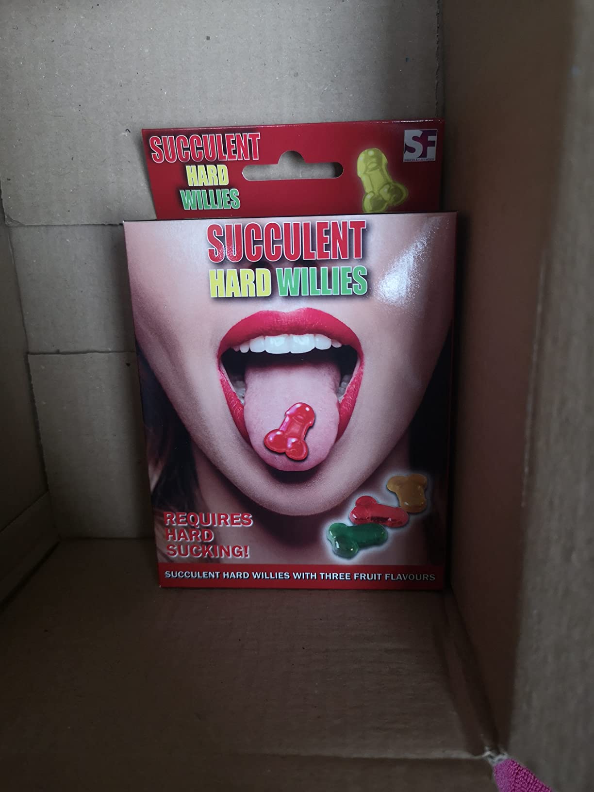 Fruit Flavoured Hard Sweets and tin - Cheeky Willy Shapes Great for ...