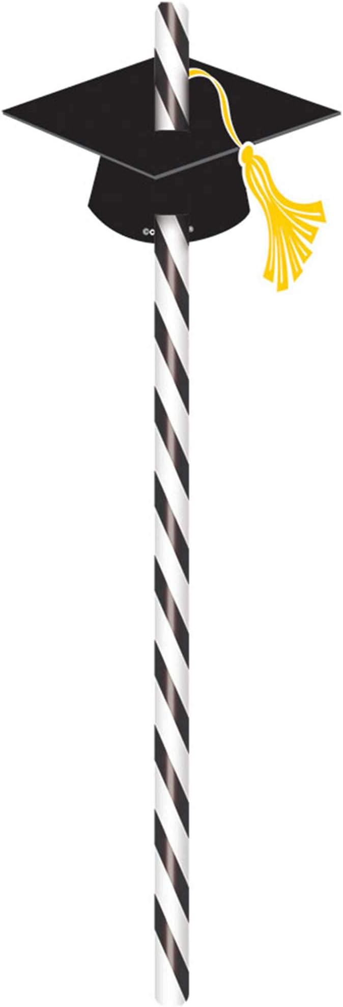 Amazon.com: Unique Graduation Straws With Grad Caps - 9.5" (Pack of 12 ...