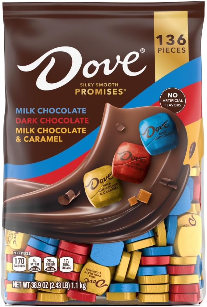 Amazon.com : DOVE PROMISES Milk Chocolate Molten Lava Caramel Candy, 6. ...