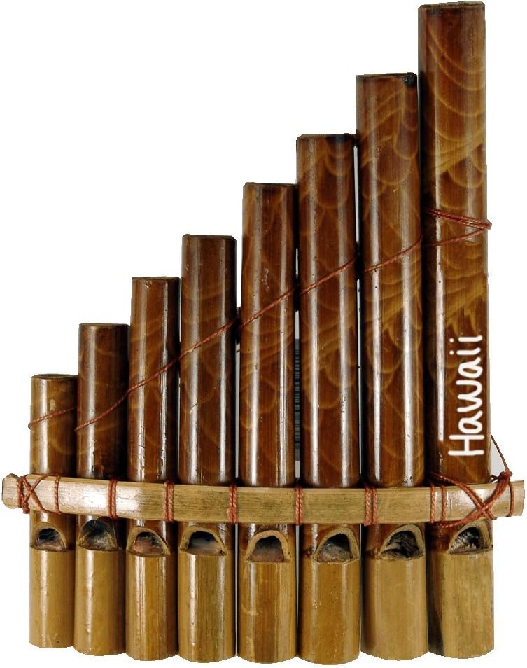 Amazon.com: 8 Pipes Natural Bamboo Mini Portable Pan Flute Chinese ...
