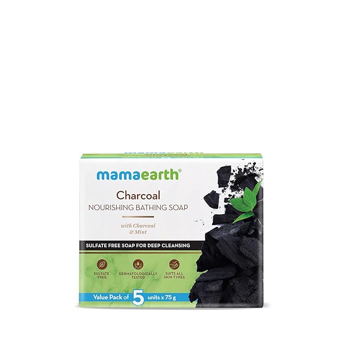 Buy Mamaearth Charcoal Nourishing Soap With Charcoal and Mint for Deep ...