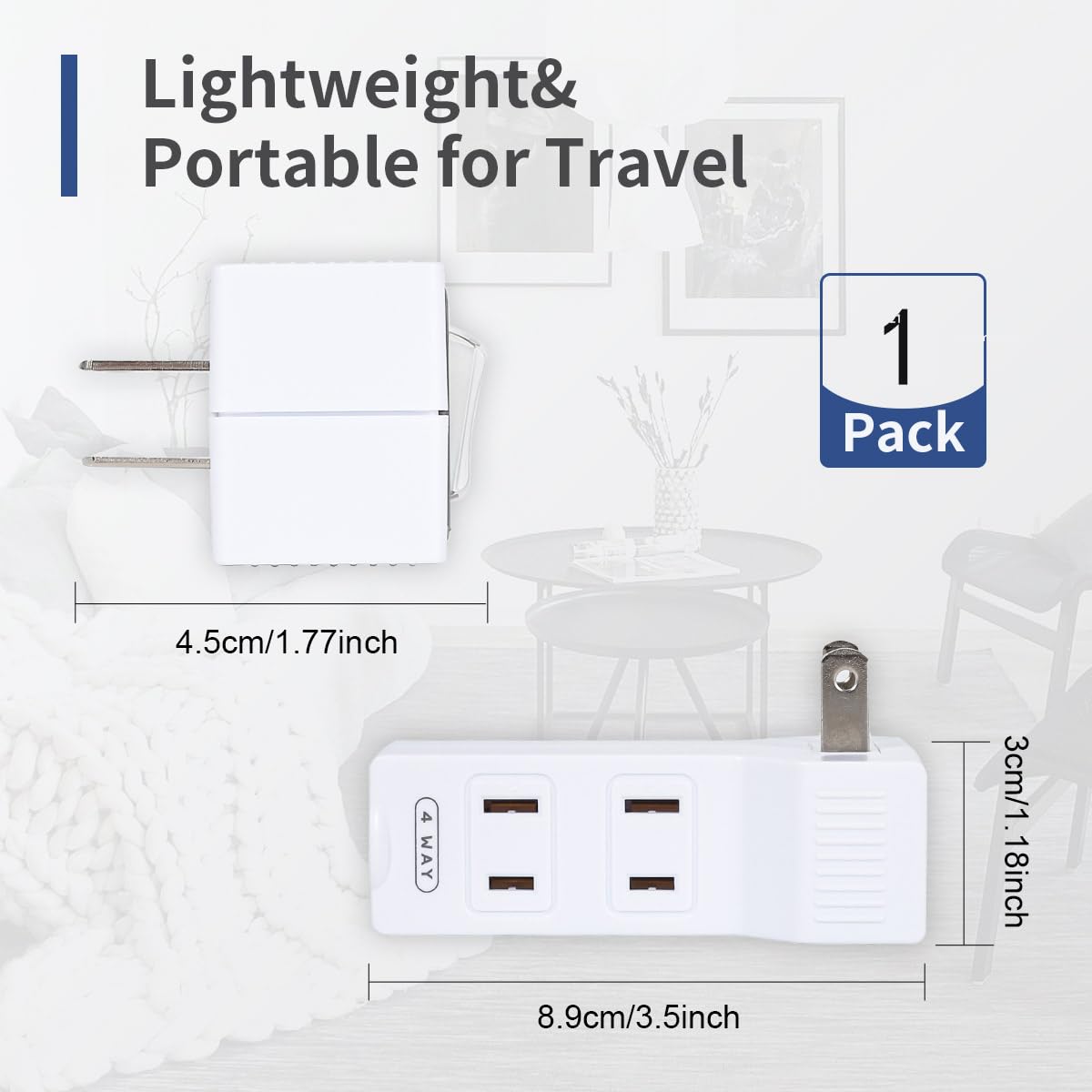 4 Socket Plug Adapter