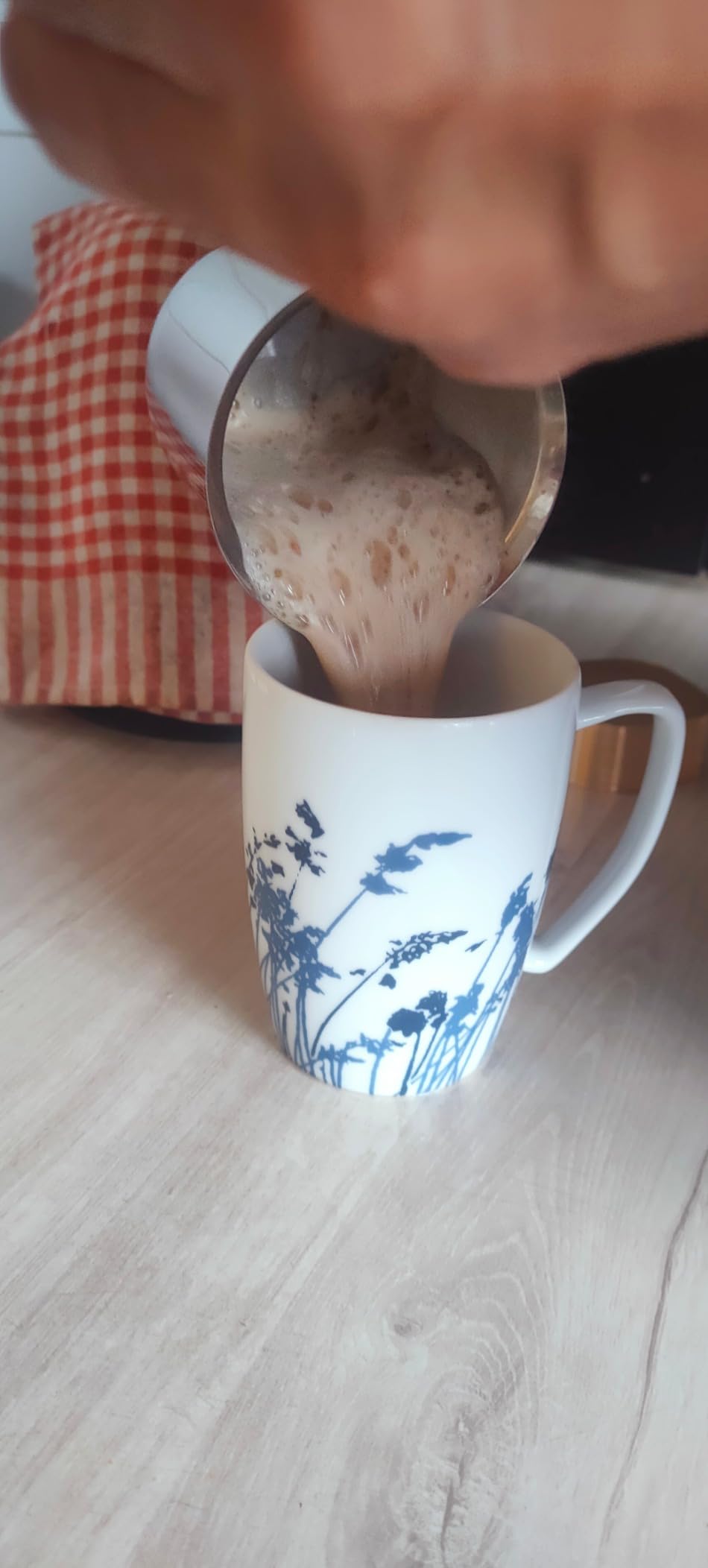 Finaxo Stainless Steel Milk Frother Coffee Frother Blender-Manual ...