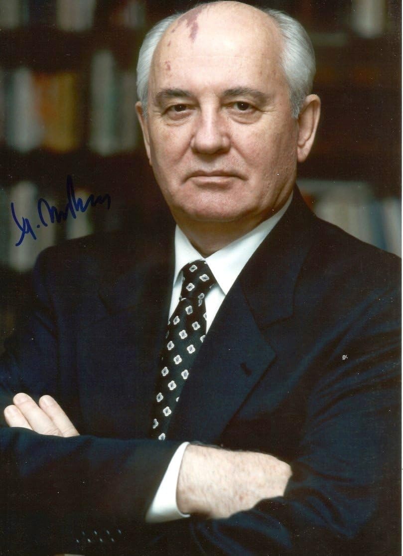 Amazon.com: Michail Gorbachev SOVIET STATESMAN autograph, In-Person ...