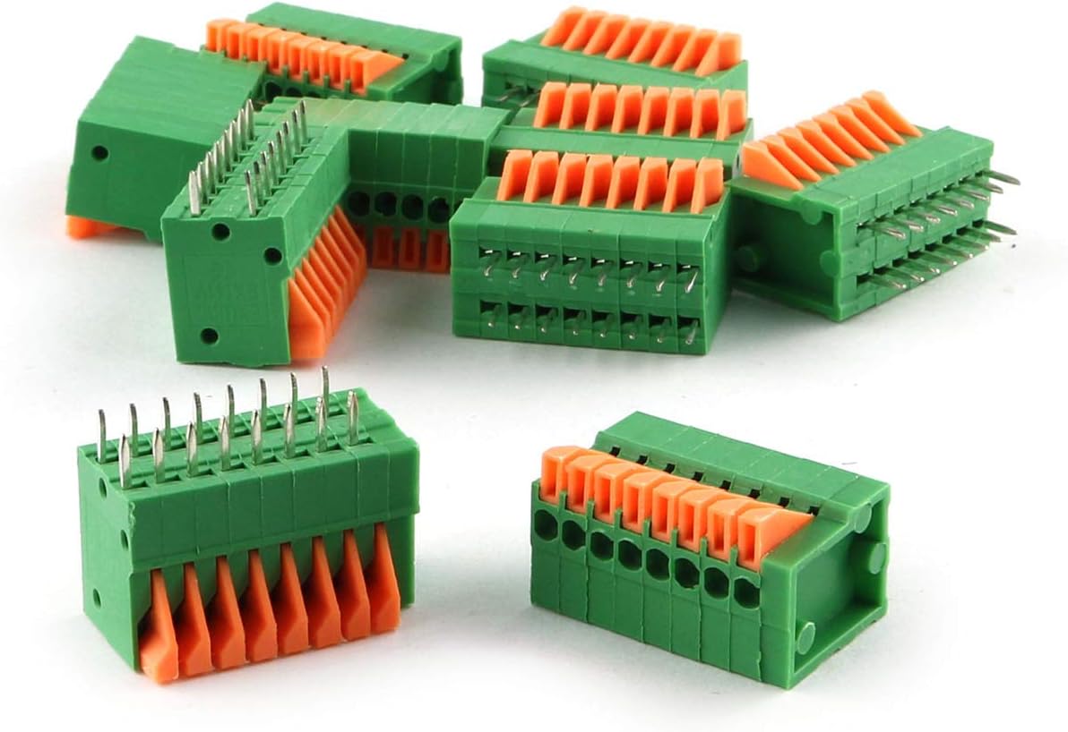 Amazon.com: Hxchen KF141V 8P(2 x 4Pin) 2.54mm Pitch Spring Type PCB ...