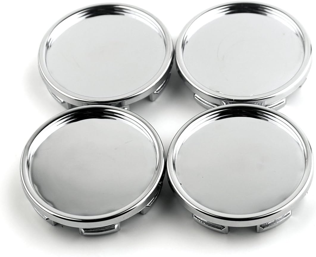 Rhinotuning 4 x 58 mm ABS-Material Silber Rad Nabenkappen Nabendeckel ...