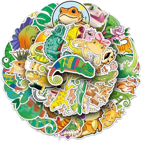 Amazon.com: Lovely Lizard Stickers Pack for Boys Girls Teens Kids|50 ...