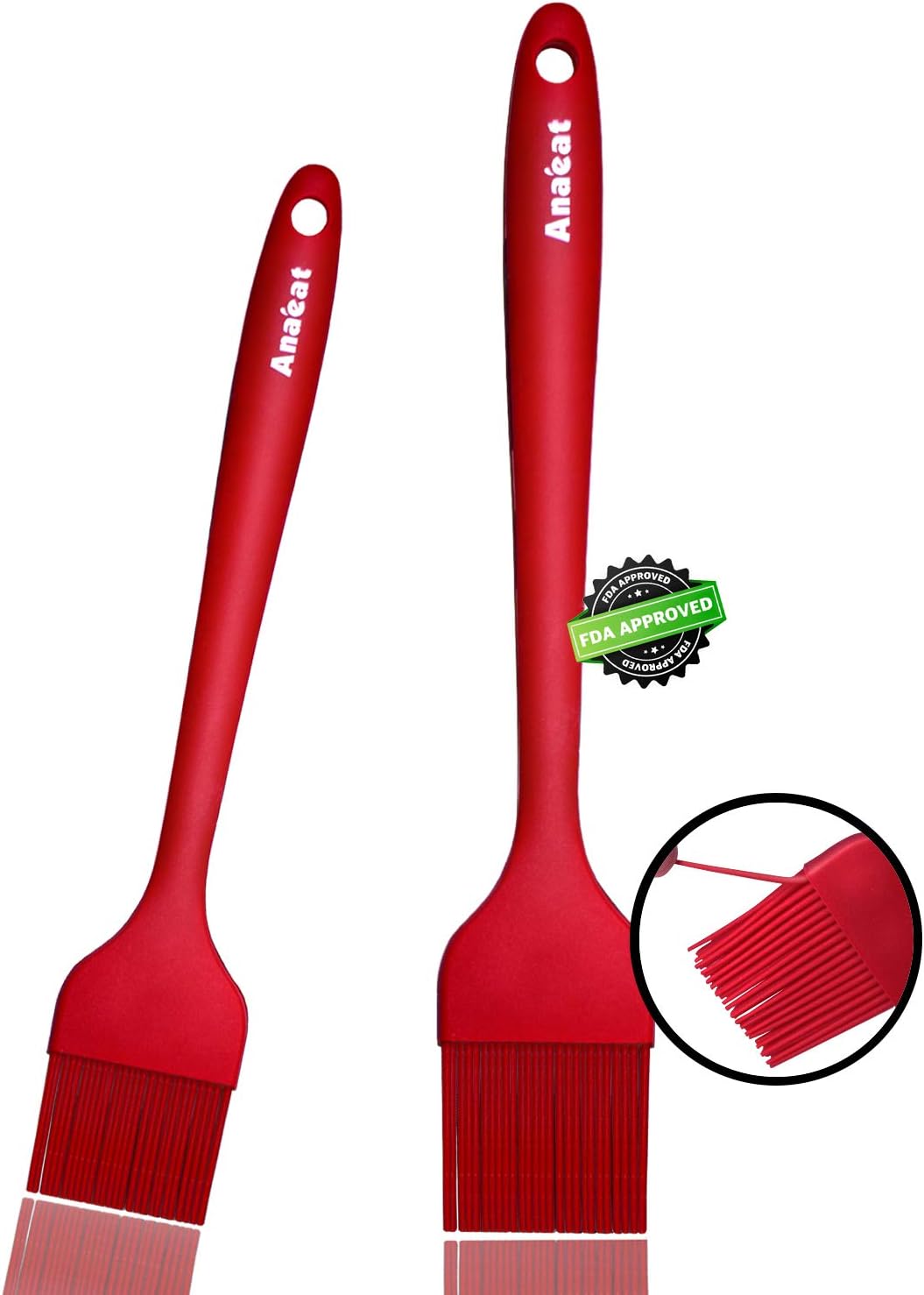 Silicone Pastry Brush Basting Brush Set,Yiouou 7" & 8"Heat Resistant ...