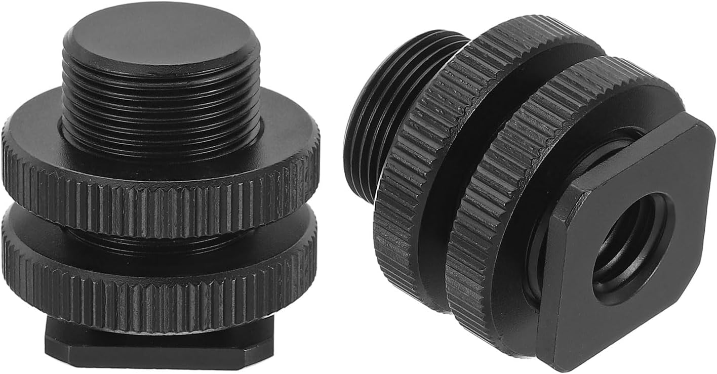 Amazon.com : PATIKIL Female 3/8" to Male 5/8" Camera Hot Shoe Mount, 2 ...