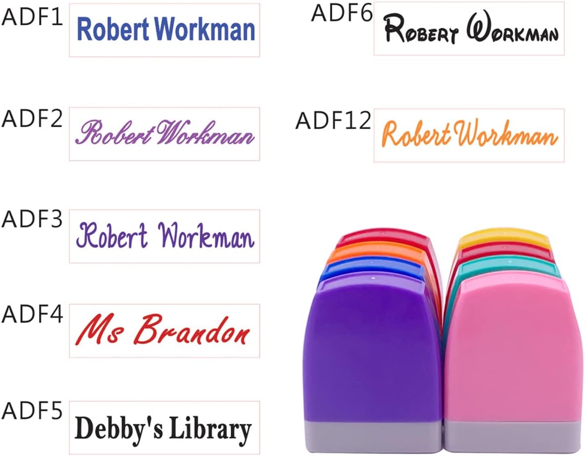 Personalise Signature Stamp - Custom Self Inking Name Stamp Signature ...