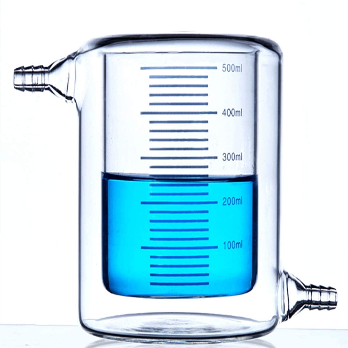 Dinglab 500mL Jacketed Glass Beaker Jacket Flask Lab Glassware: Amazon ...