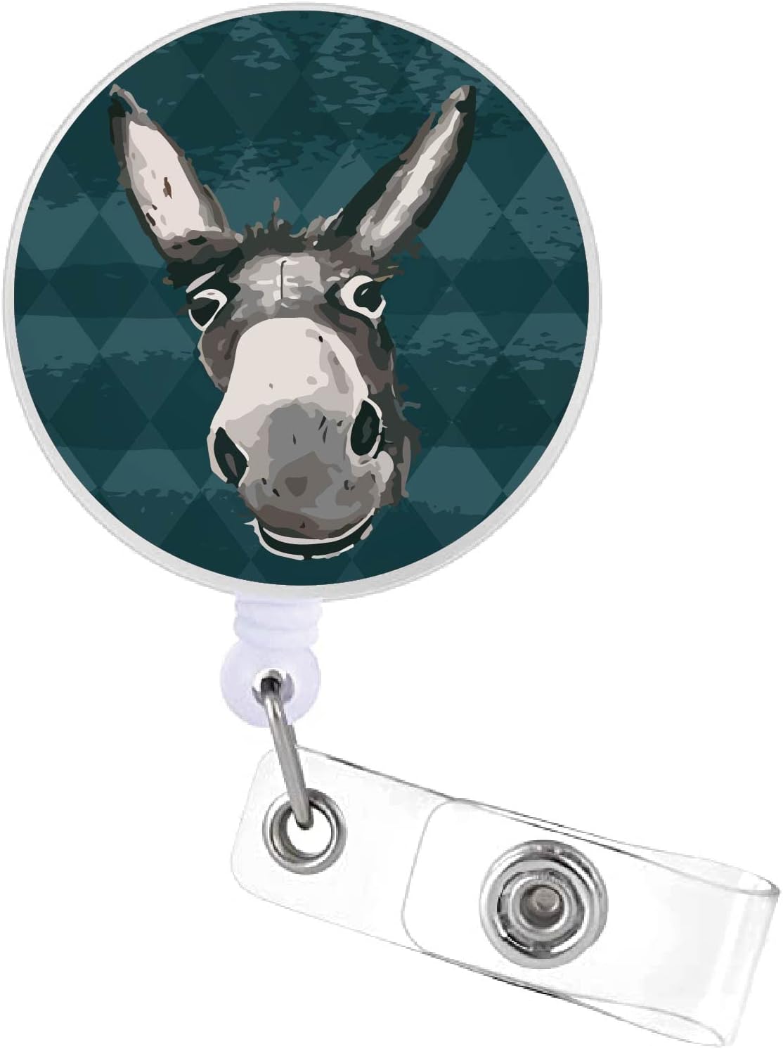 Amazon.com: CREATCABIN Badge Reel Retractable Donkey Badge Holder Badge ...