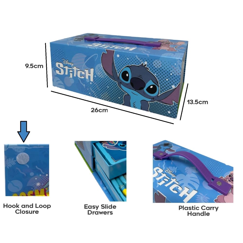 Cartoon CARTOON Disney Stitch and Angel Children’s Colouring Box 52 ...