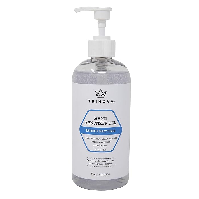 Buy Trinova - 33001 TriNova Hand Sanitizer Gel - 72% Ethanol (Ethyl ...
