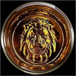 Lion Head Leo Sun Lion's Pride Sign Whiskey Glass Tumbler - 250ml King ...