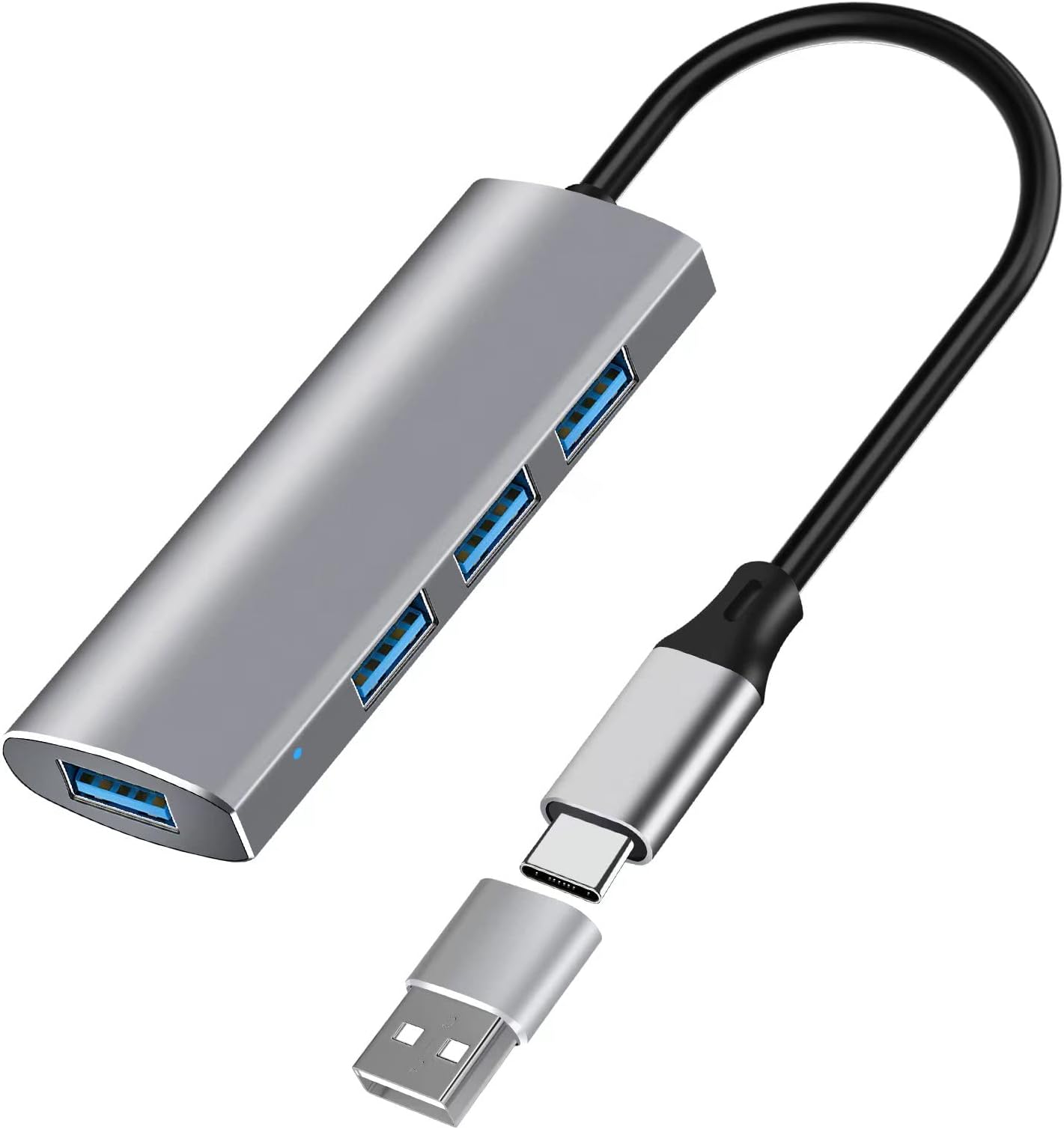 Amazon.com: BaseNew USB C Hub,Type C Male Female to USB A Female OTG ...