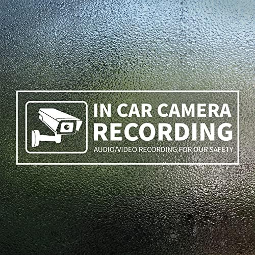Amazon.com: in Car Camera Audio Video Recording Window Vinyl Stickers 2 ...