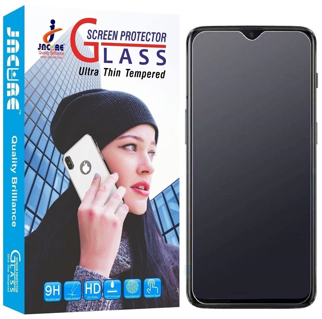 Jacure Replacement for Oppo A16 Tempered Glass Matte Finish Screen ...