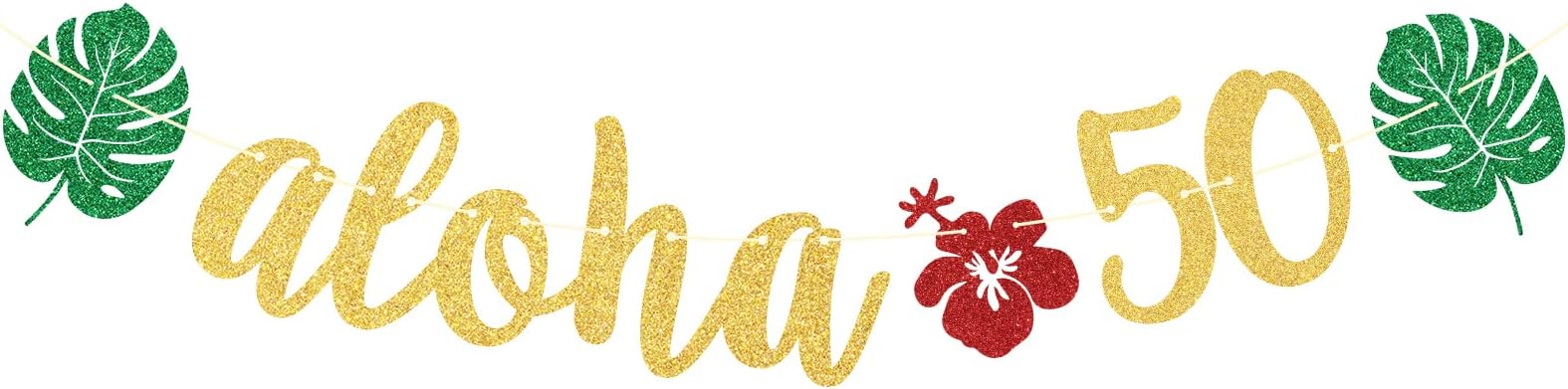 Amazon.com: Oh Flock I'm 50 Banner, Glitter Happy 50th Birthday ...