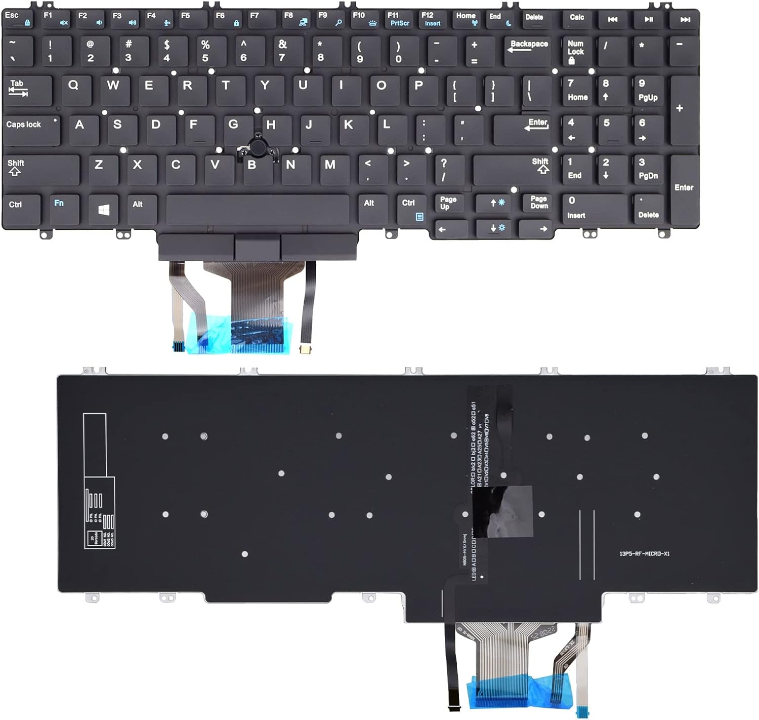 Amazon.com: TLBTEK Backlight Keyboard Replacement with Pointer ...