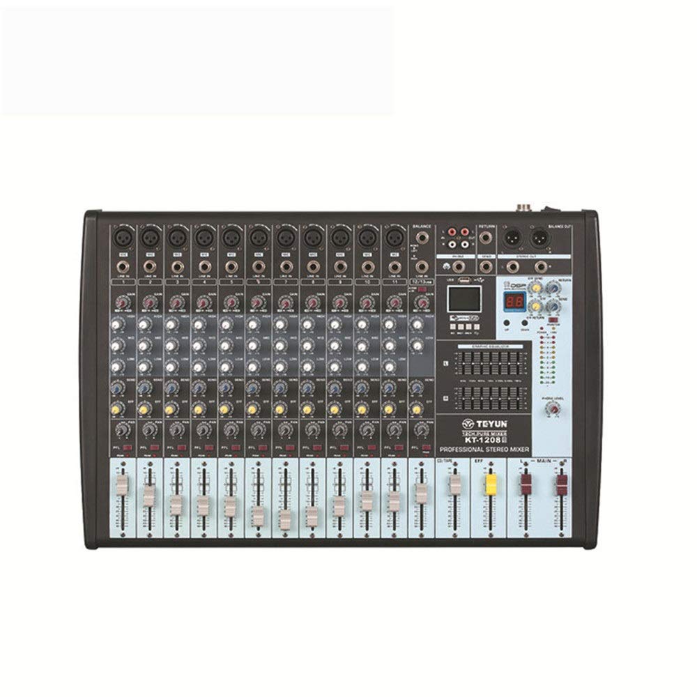 Cveue Mu Powered Mixer Powered Mixer 12 Channel Professional Pure ...