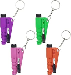 Amazon.com: GISGOO 4Pcs 3 in 1 Car Window Breaker Tool - Seatbelt Cutter and Emergency Window ...