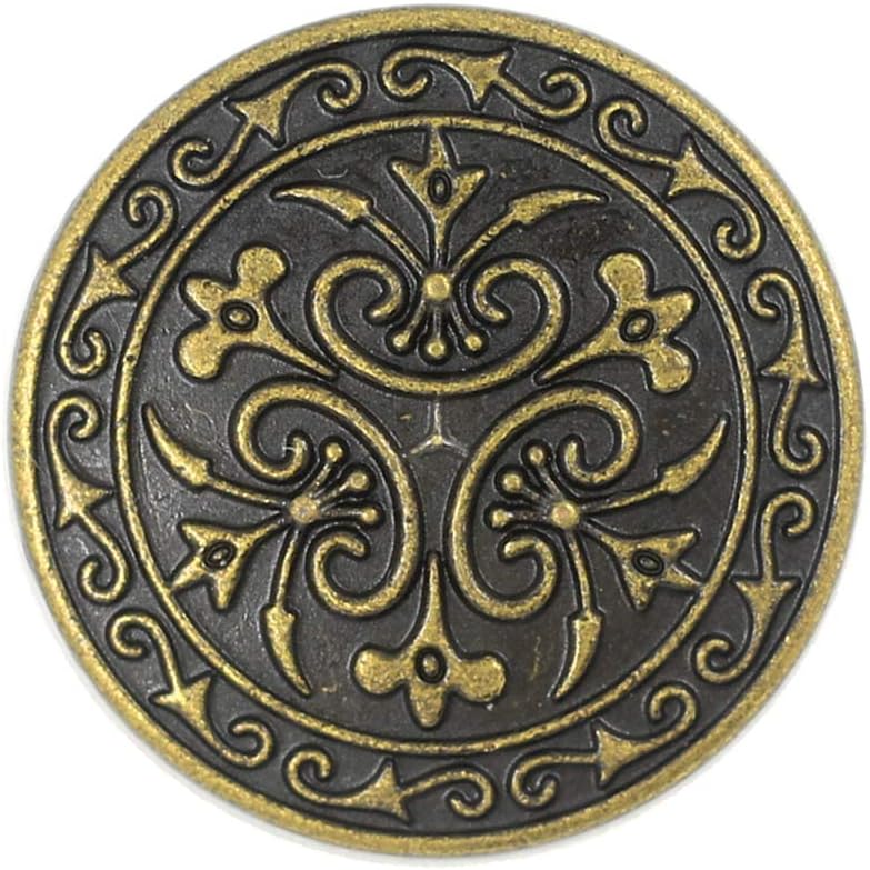 Amazon.com: Bezelry 12 Pieces Celtic Flowers Metal Shank Buttons. 23mm ...