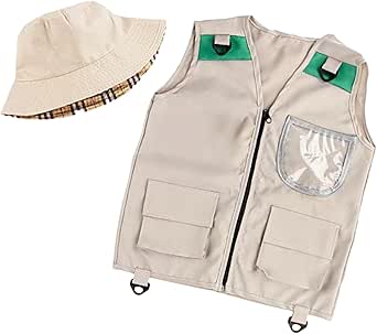 Safari Explorer Outfit – Kids Vest, Adventure Costume | Children Dress ...