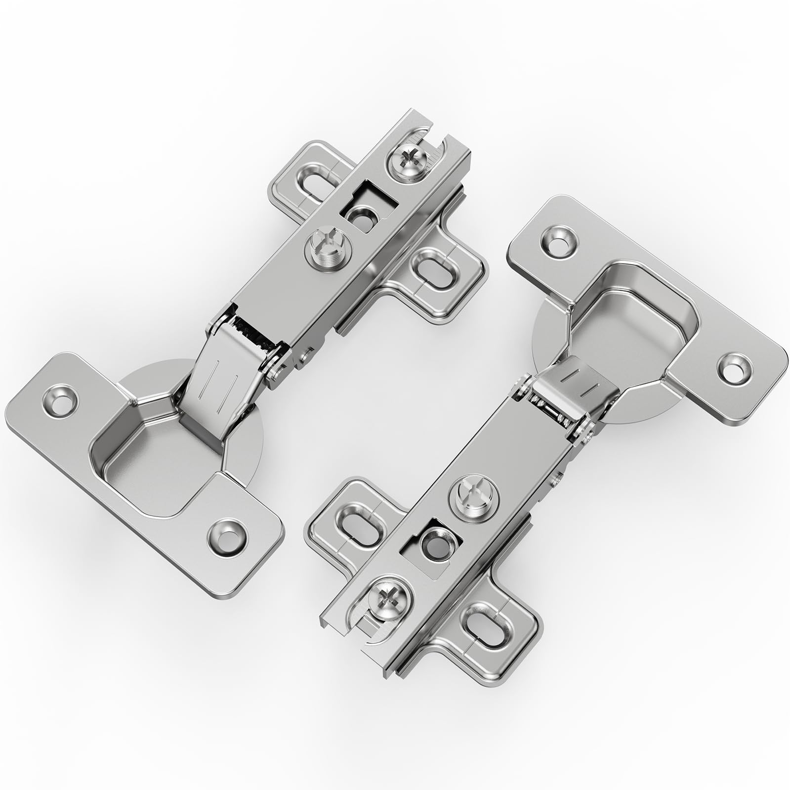 Snapklik.com : 50 Pack Full Overlay Cabinet Hinges, Regular Standard ...