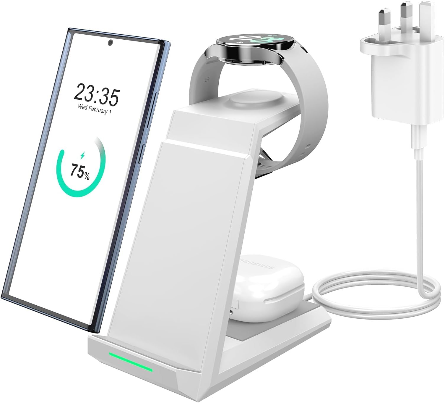 3 in 1 Wireless Charger for Samsung - NANAMI Fast Charging Stand for ...