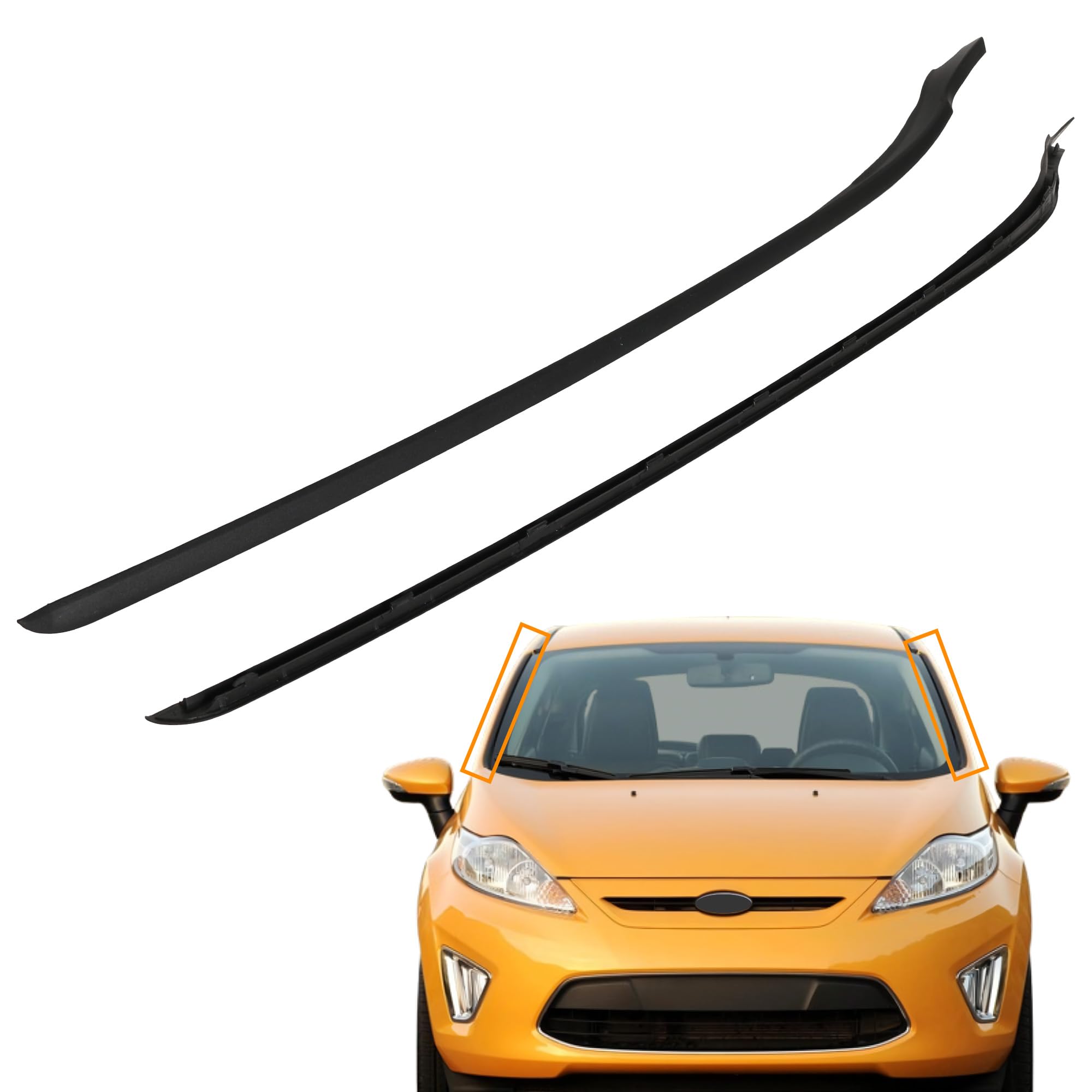 Car Pillar Trim Panel Left & Right Windshield A-Pillar Trim For Ford ...