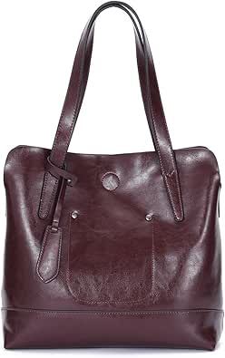 Large Genuine Leather Top Handle Handbags for Women Shoulder Bag ...