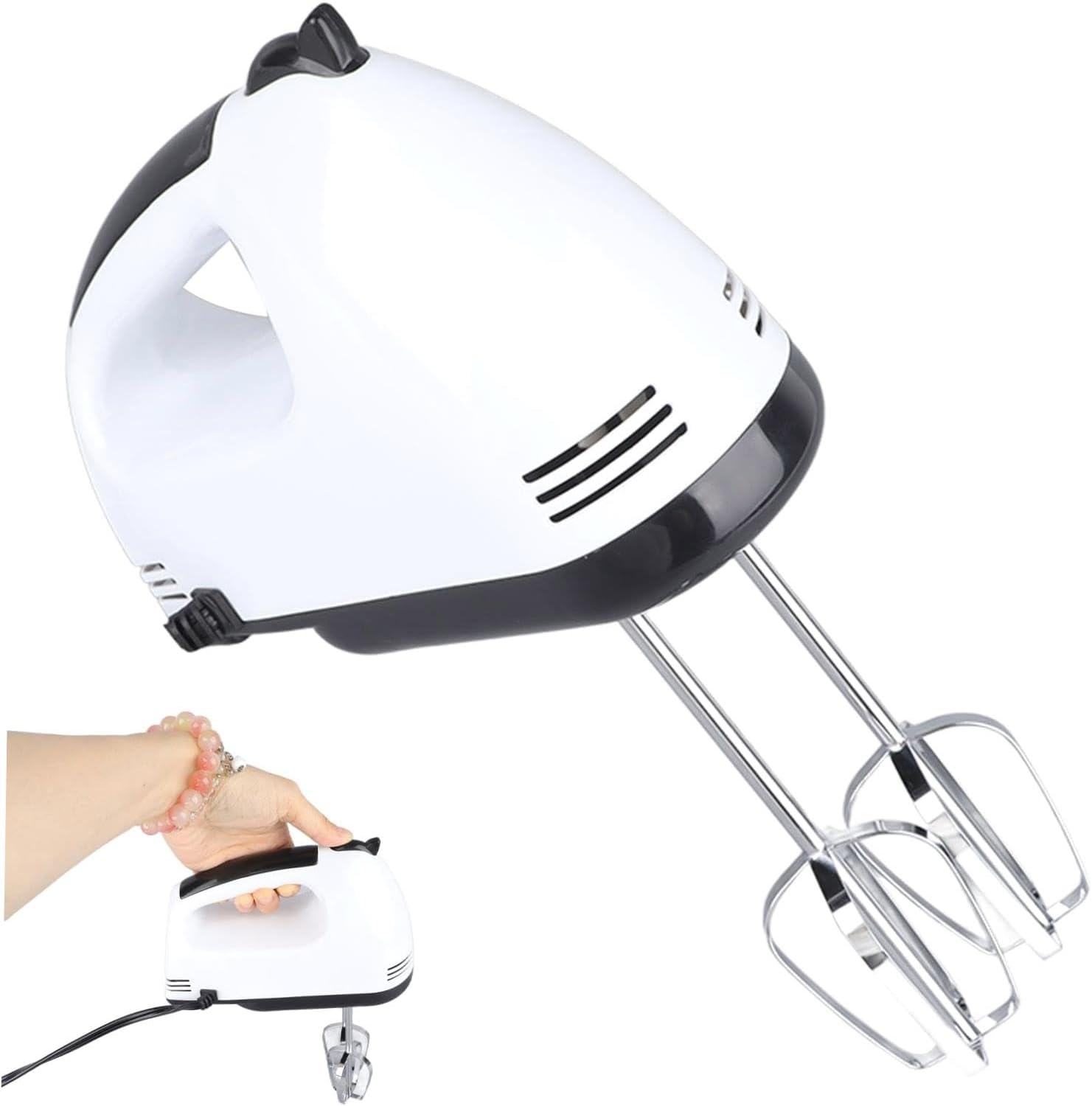 Amazon.com: [Electric Hand Mixer] Kitchen Handheld Beater Versatile ...