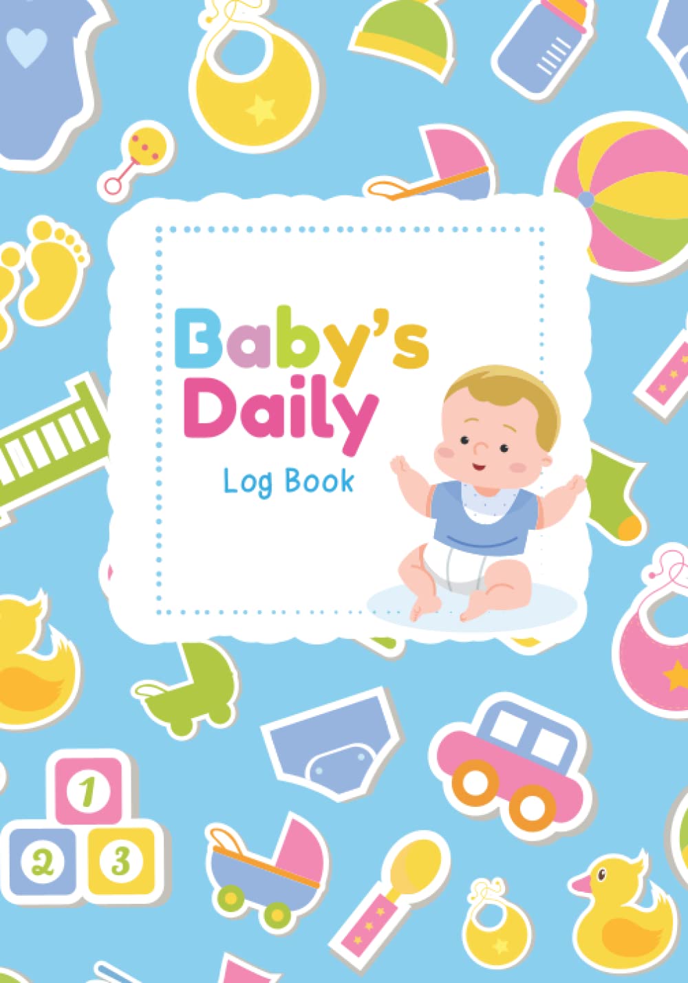 Baby Daily Log Book - Baby Blue - Baby Daily Log Book for Nanny, Moms ...